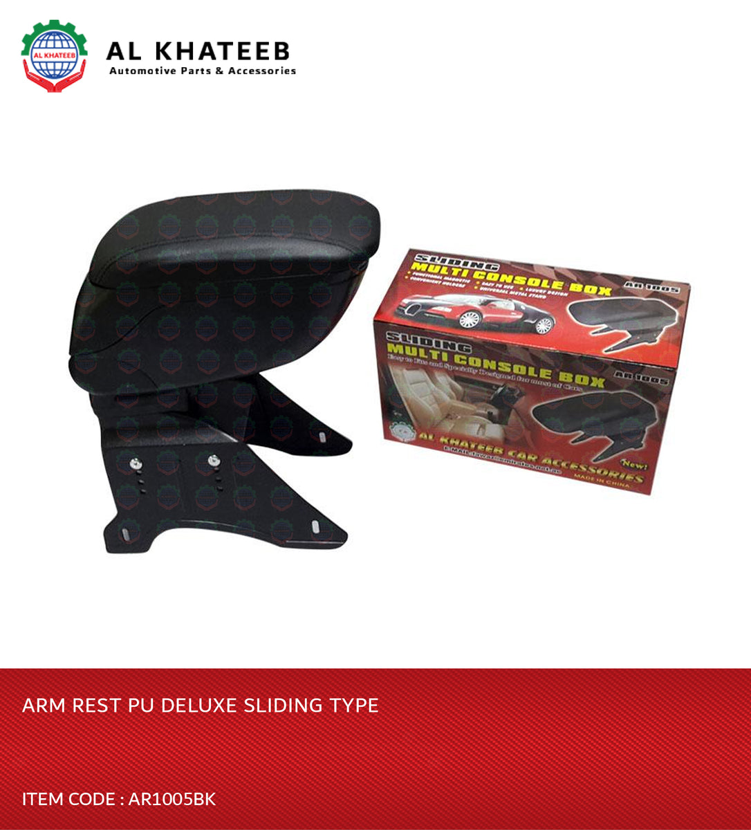 Universal Car Center Deluxe Sliding Multi Console Arm Rest Sliding Box