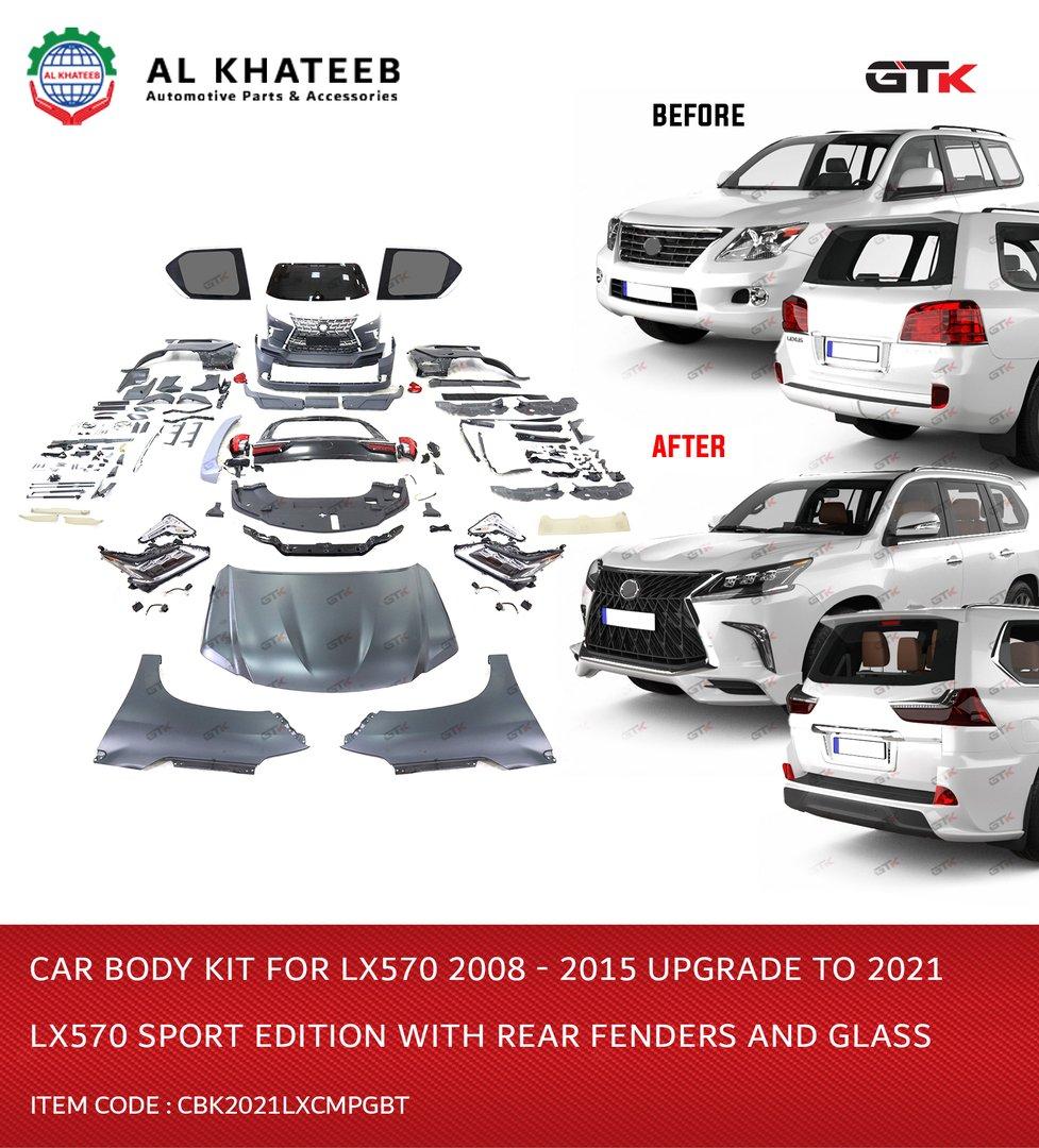 Car Full Body Kit LX570 2008-2015 Change To 2021 Style