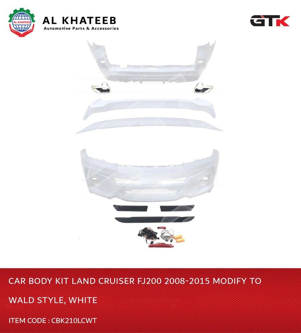 Car Body Kit Land Cruiser FJ200 2008-2015 Modify To Wald Style, White