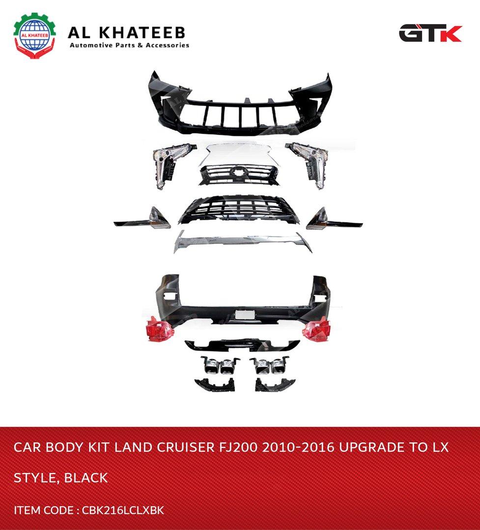 Car Body Kit Land Cruiser FJ200 2010-2016 Upgrade To LX Style, Black