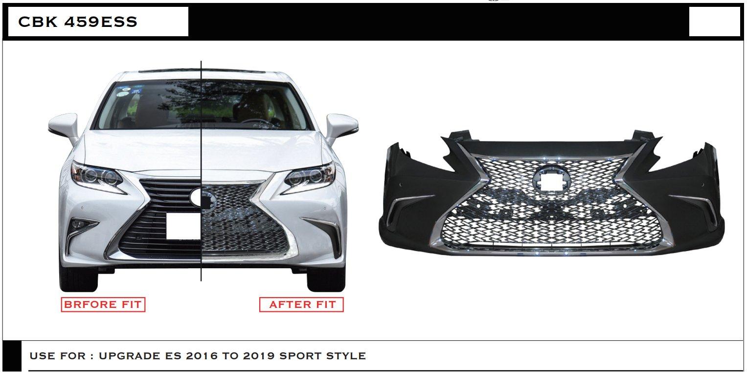 GTK Car Front Body Kit Es Series 2012-2015 Uprade To 2018 Style With C