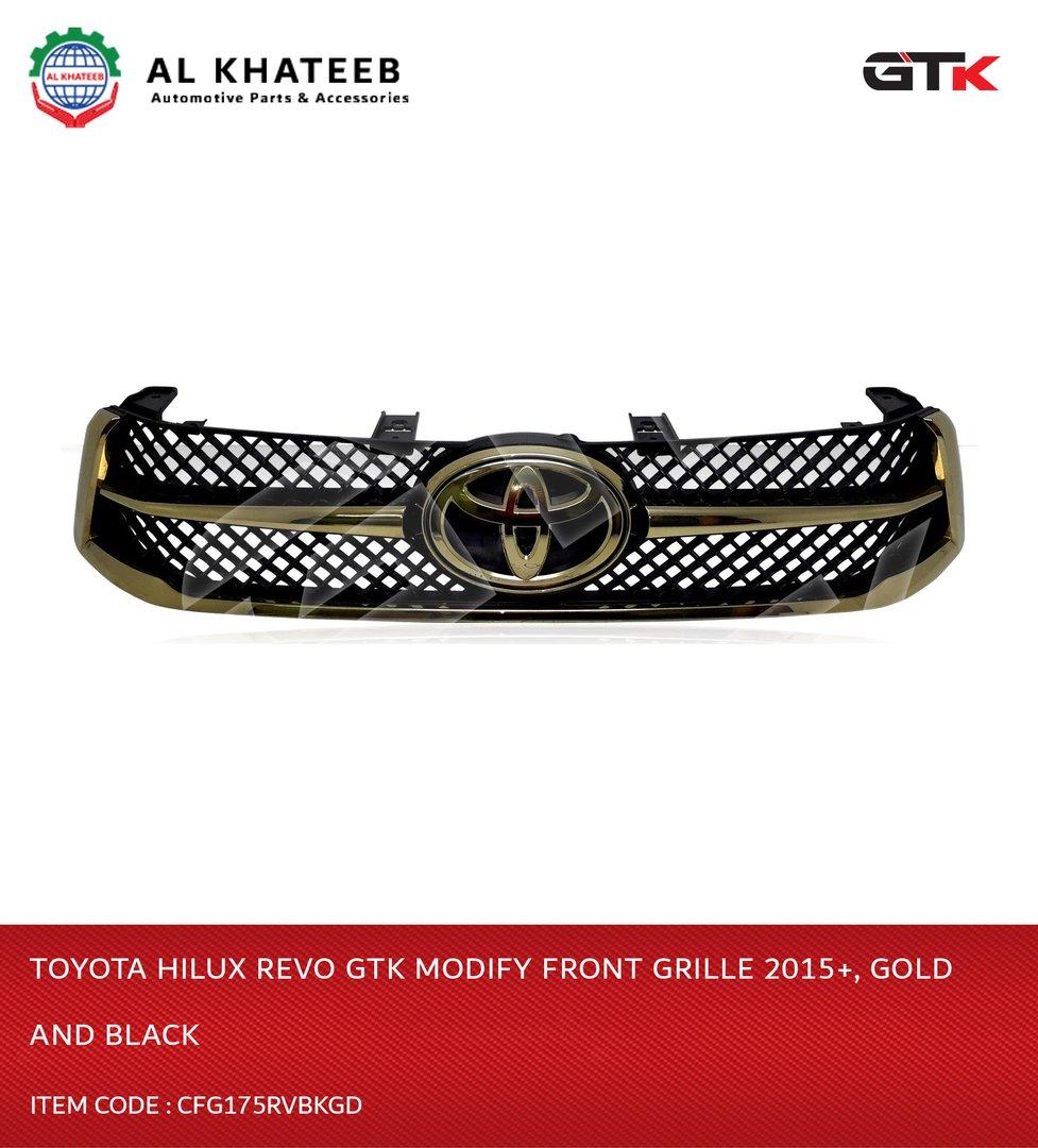 Hilux Revo Modify Front Grille 2015+, Gold and Black