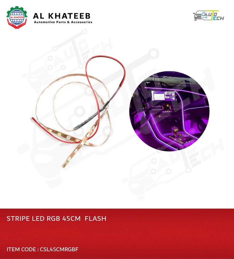 STRIPE LED RGB 45CM FLASH