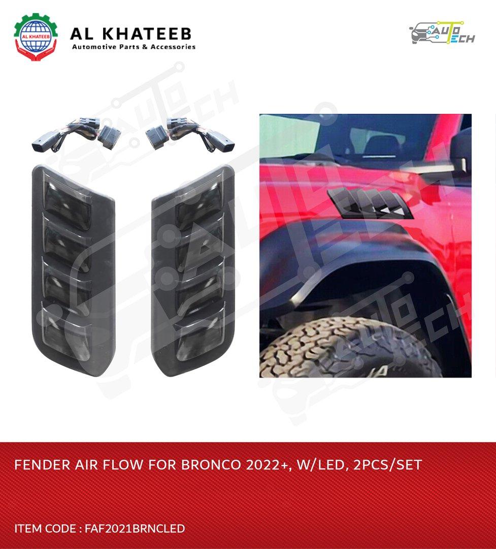 FENDER AIR FLOW FOR BRONCO 2022+,W/LED?2PCS/SET