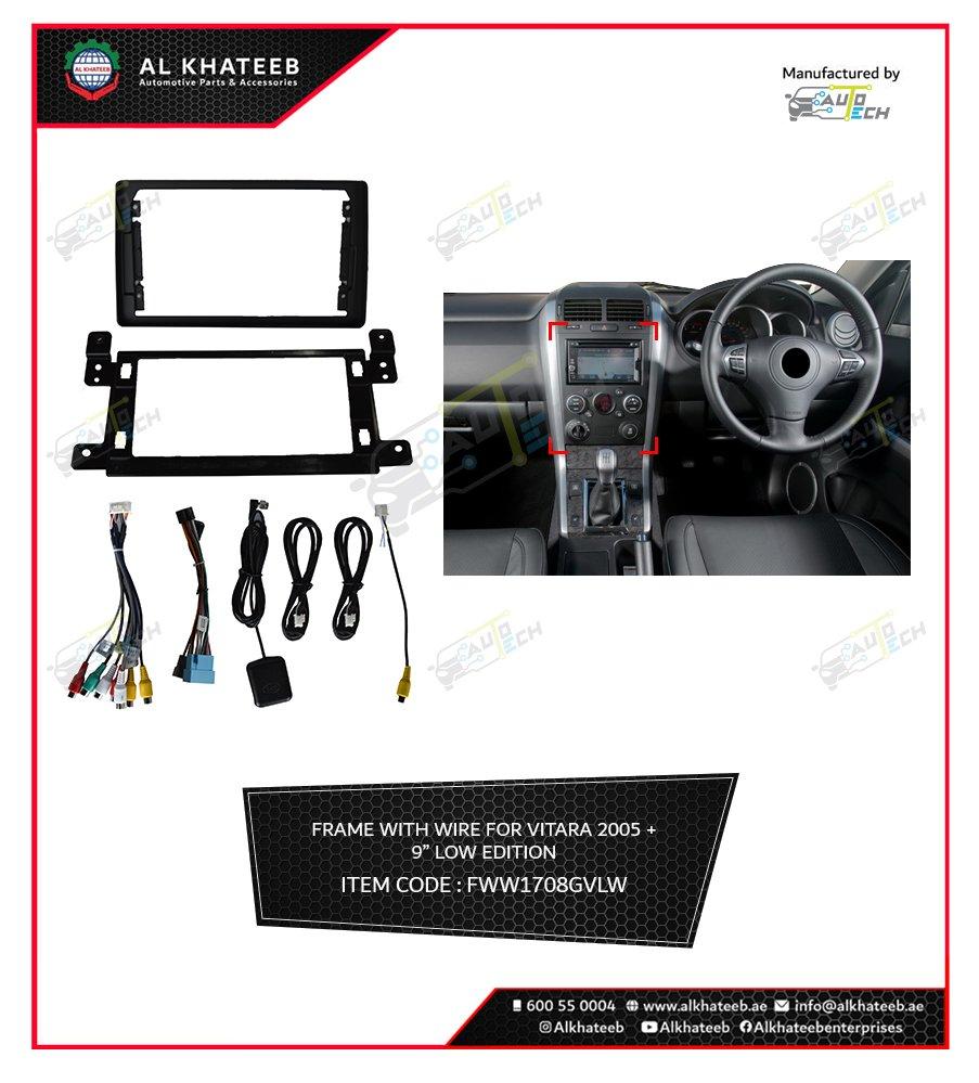 Car 9" Center Console Navigation Frame With Wire, Low Edition Vitara 2