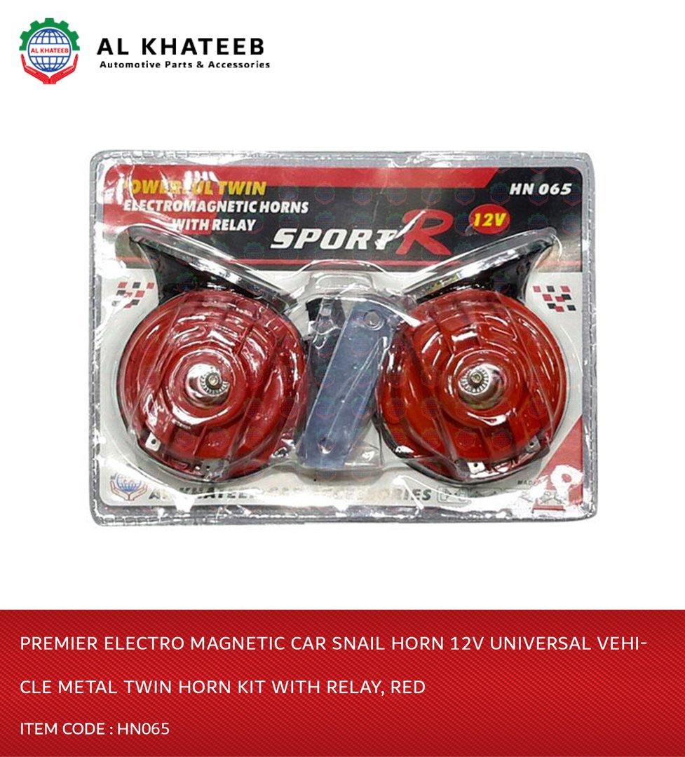 Electro Magnetic Car Snail Horn 12V Universal Vehicle Metal Twin Horn