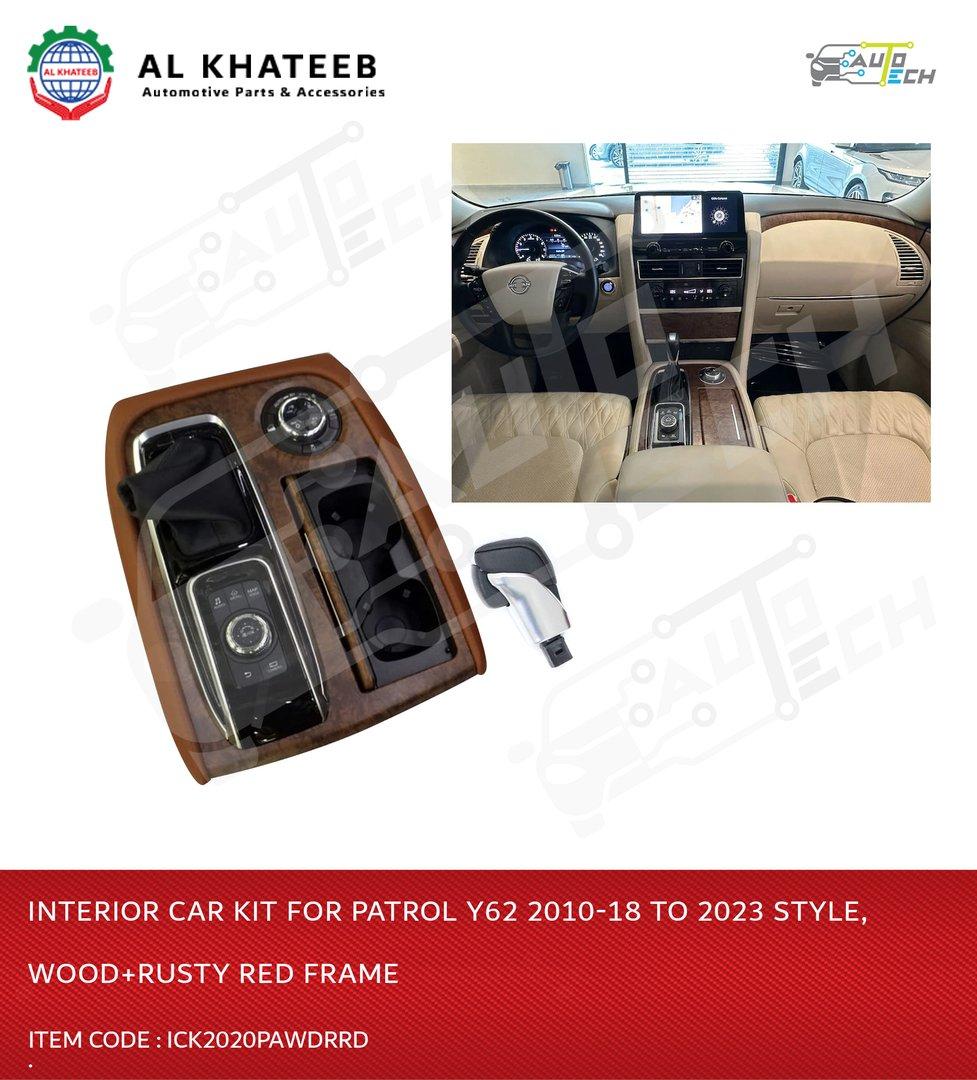 Interior Car Kit for Patrol Y62 2010-2018 to 2021 Style Wood, Rusty Re