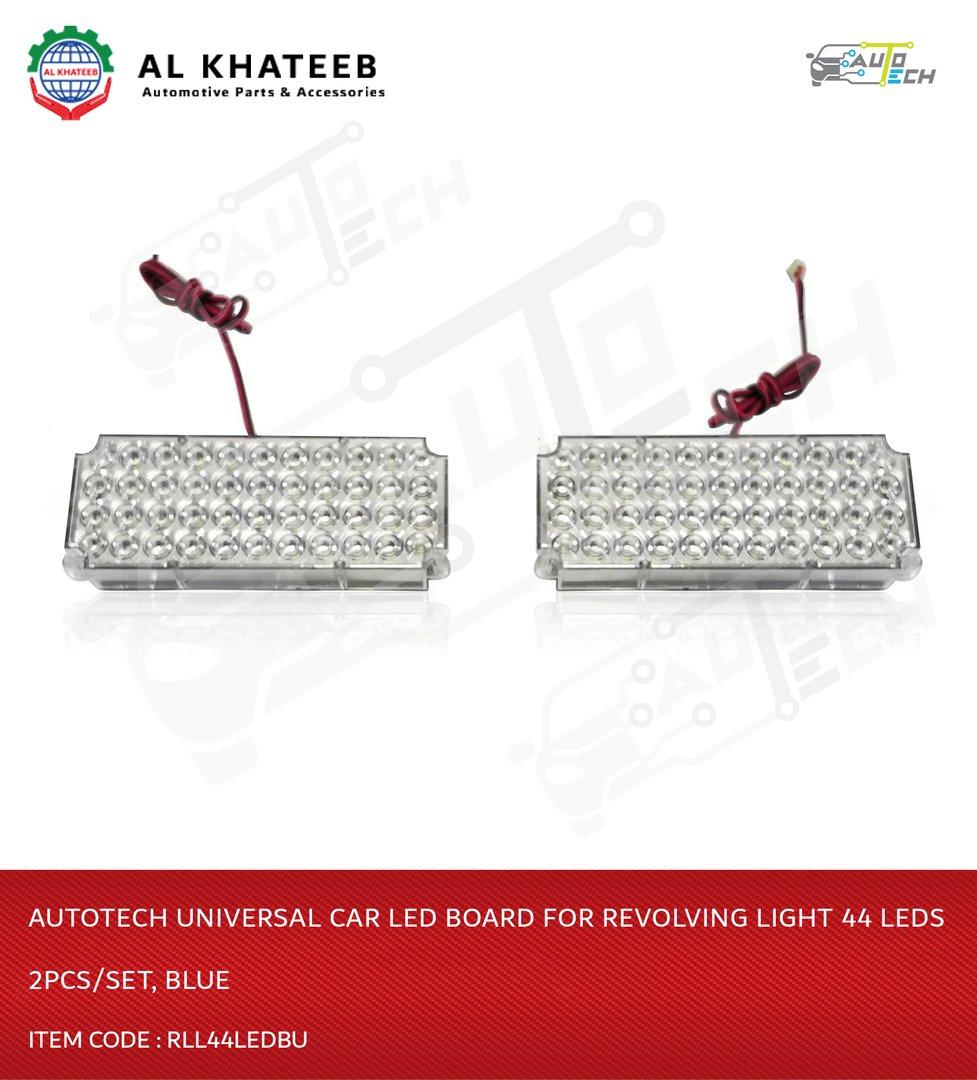 Universal Car Led Board For Revolving Light 44 Leds 2Pcs/Set, Blue