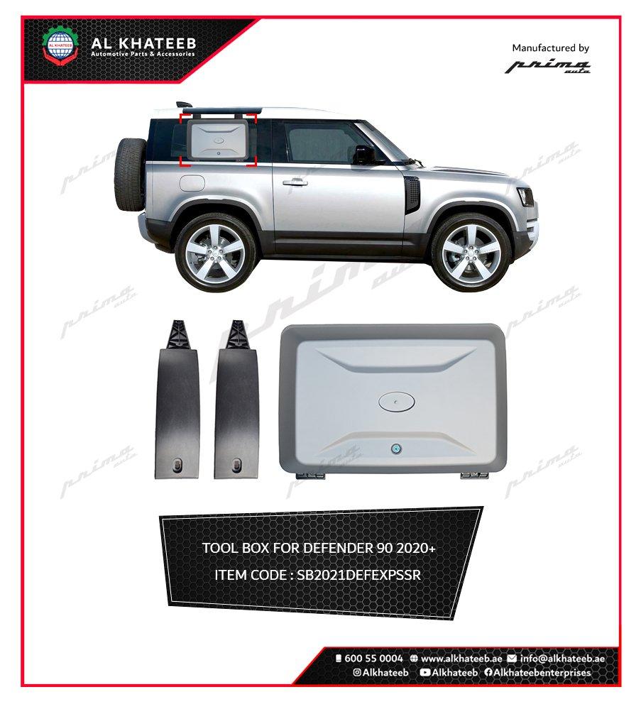 SIDE TOOL BOX FOR LR-DEFENDER 90 2020+ SILVER S.CABIN