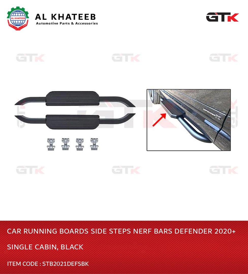 Auto Car Running Boards Side Steps Nerf Bars Defender 2020+ Single Cab